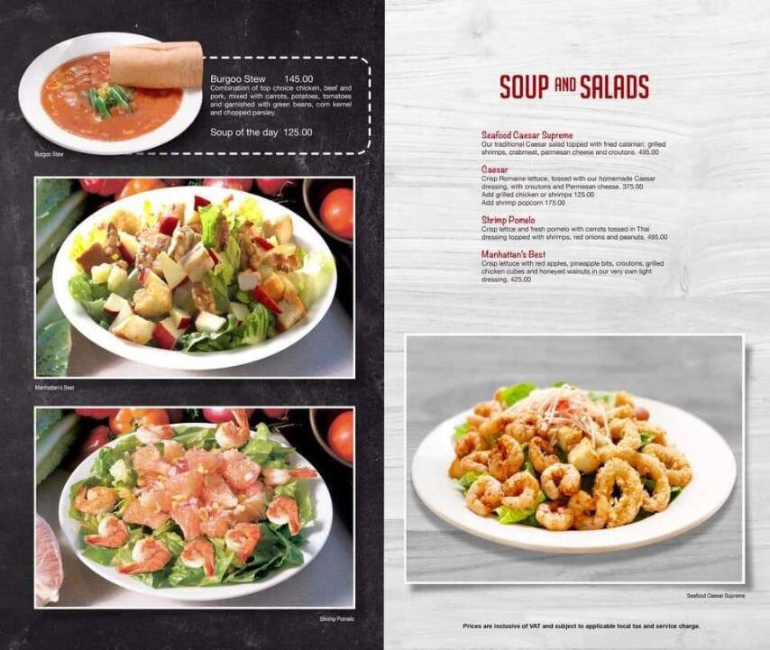 Menu at Burgoo restaurant, Quezon City, 1115 SM North EDSA