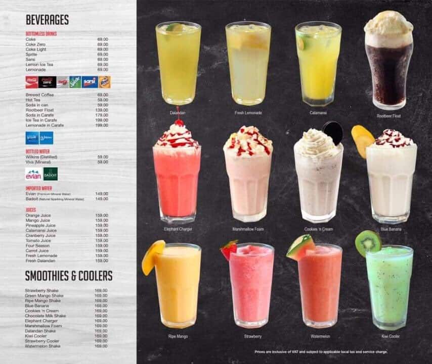 Menu at Burgoo restaurant, Quezon City, 1115 SM North EDSA