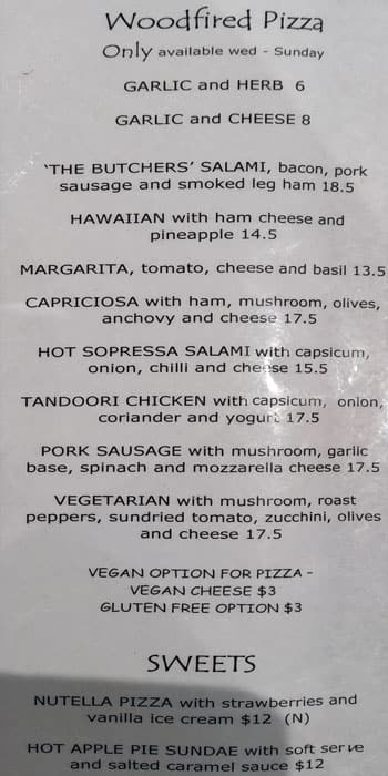 Menu at Sanctuary Lakes Hotel pub & bar, Point Cook, 280 Point Cook Rd