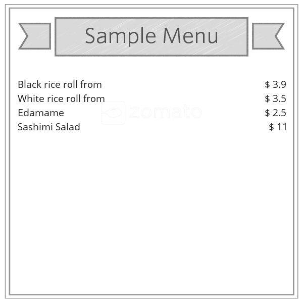 Menu at Sushi Hills restaurant, Pennant Hills