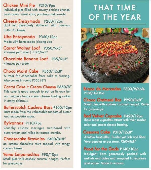 Menu at Cream n' Bake, Mandaue City, Ground Floor
