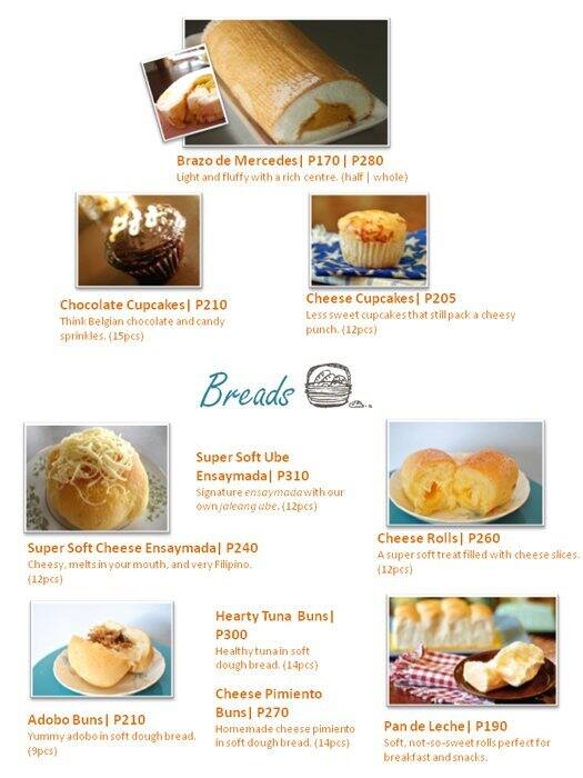 Menu at Cream n' Bake, Mandaue City, Ground Floor