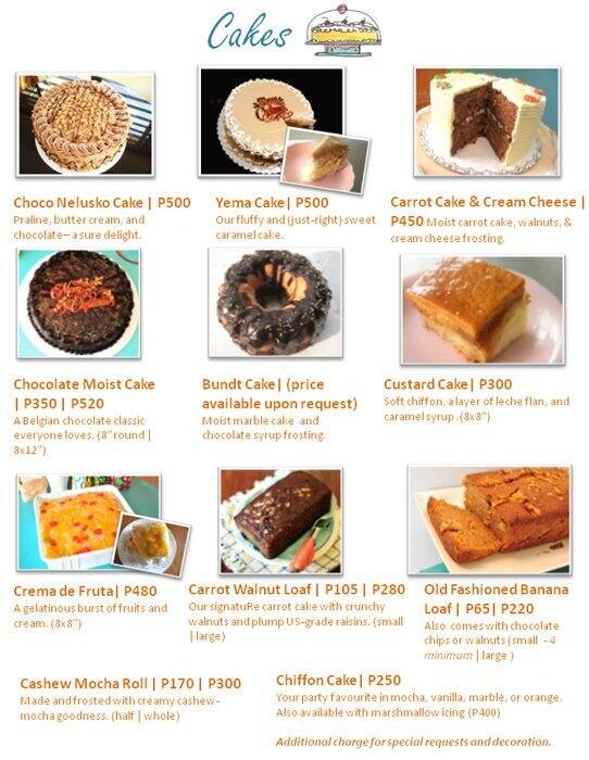 Menu at Cream n' Bake, Mandaue City, Ground Floor