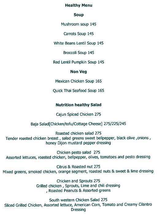 Menu at The Leafy Lemon, Noida