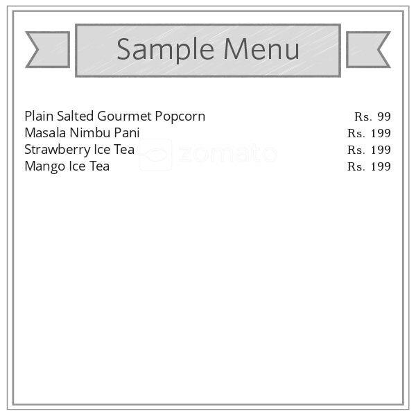 Menu of Popcorn Me, Jeevan Bhima Nagar, Bangalore