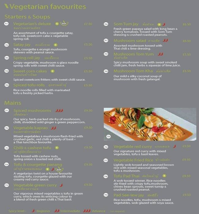 Menu at Suda restaurant, London, 5A Berners St