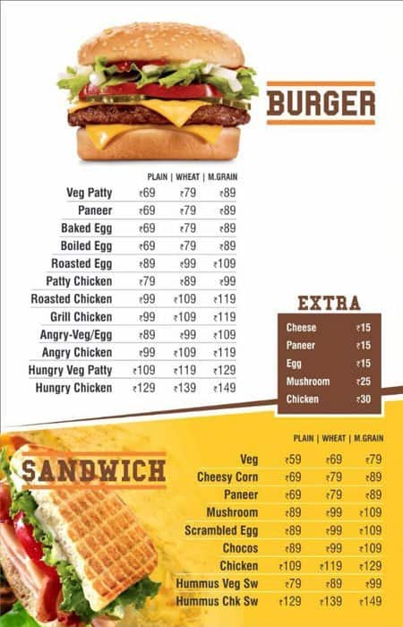Eegees Menus