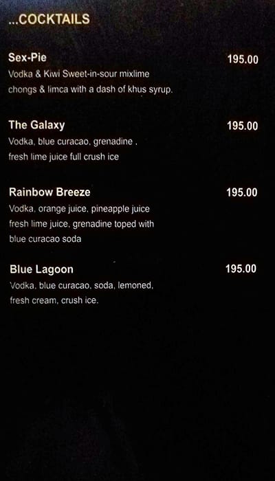 Menu at O2 Multicuisine Restaurant & o2_the_oxygen_Lounge, New Delhi ...