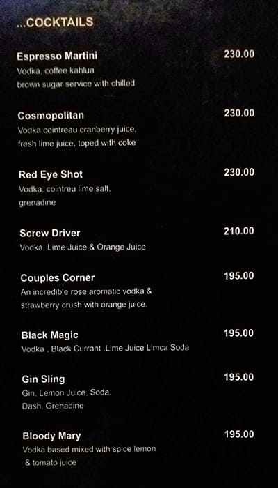 Menu at O2 Multicuisine Restaurant & o2_the_oxygen_Lounge, New Delhi ...