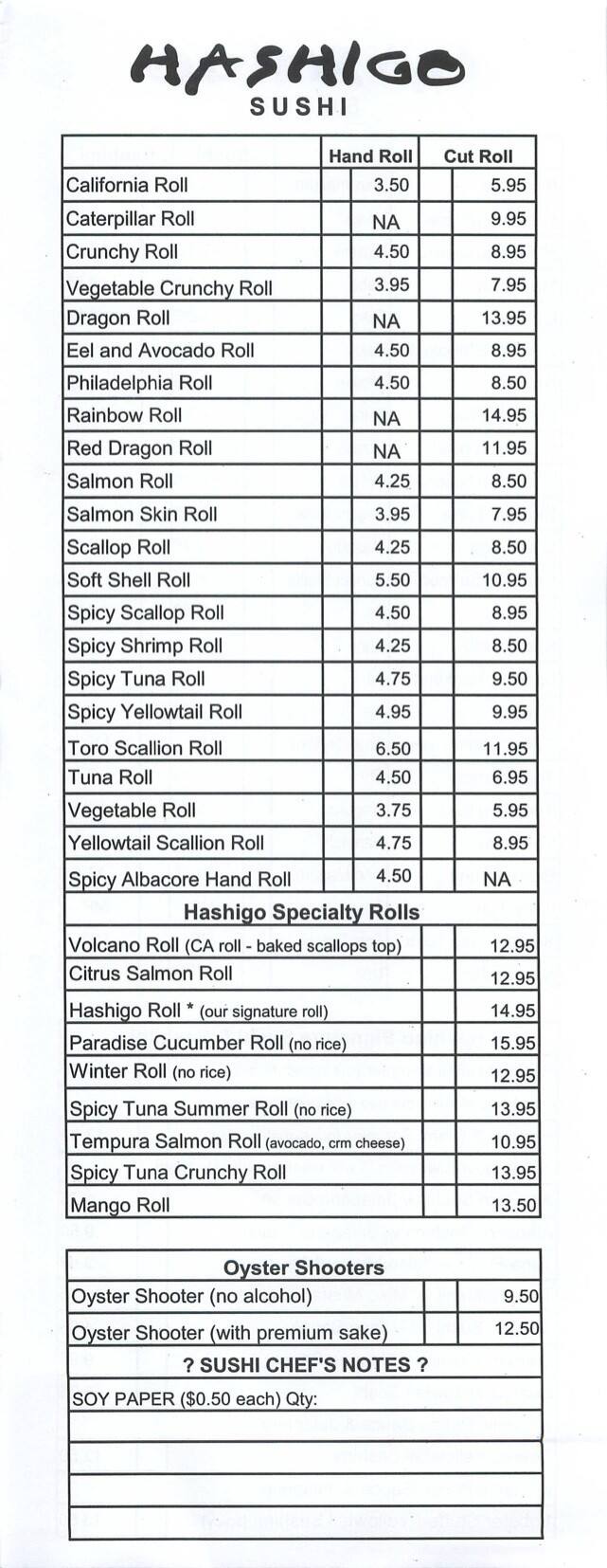 Hashigo Sushi, Huntington Beach, Orange County - Urbanspoon/Zomato