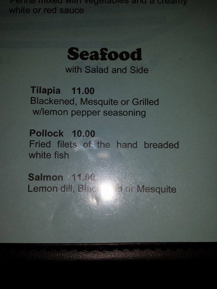 Menu at The Dam Landing pub & bar, Rochester, Ewing Rd