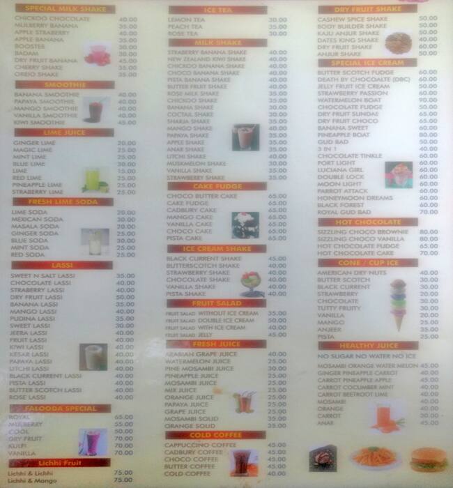 Menu at Lassi Corner, Bengaluru, WHR3+PPC