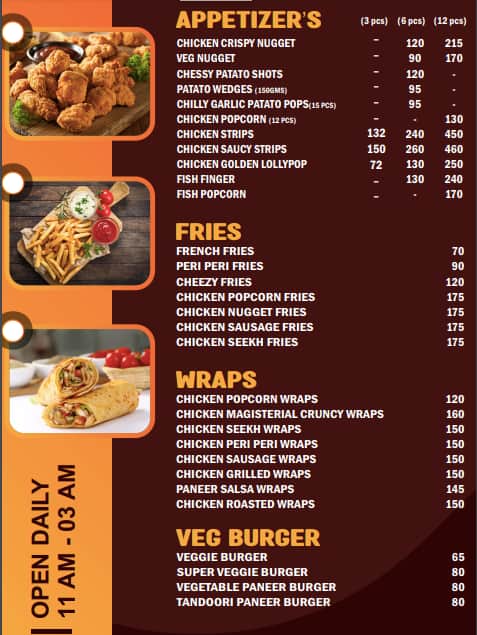 Menu of Kings Kitchen, Mumbai Central, Mumbai
