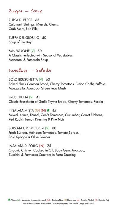 Menu at Solo Dubai fast food, Dubai, Wafi City