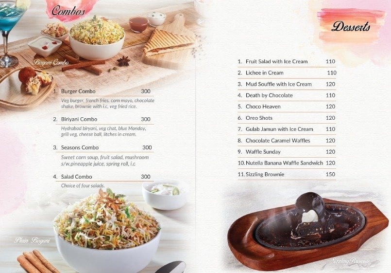 Menu at SEASONS, Coimbatore, No.31