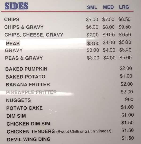 Menu at Tunstall Square Charcoal Chicken restaurant, Doncaster East