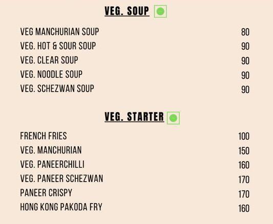 Menu of The Food House, CBD-Belapur, Navi Mumbai