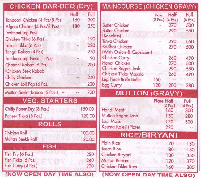 Menu at Nut Bolt, Jaipur