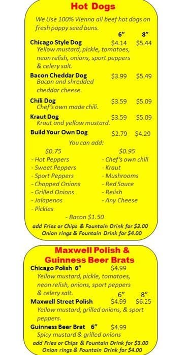 Menu at Lucky's Bar & Grill, Round Rock