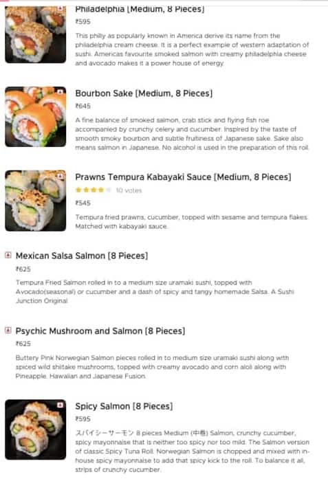 Menu at The Jaipur Junction, Jaipur