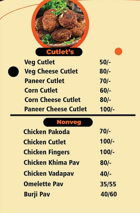 Menu of Khaoo Khushal, Bhandup, Mumbai