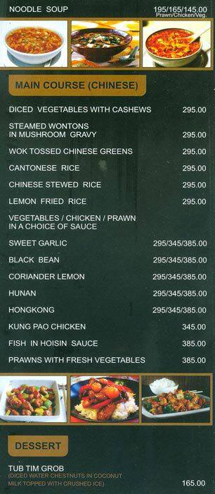 Menu at Munchkins Thai Ban, Mumbai