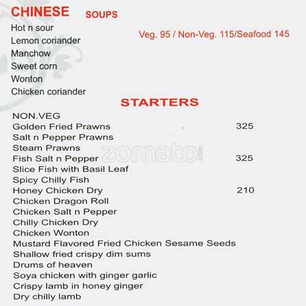 Menu at Rpm, Faridabad, Opposite District Court