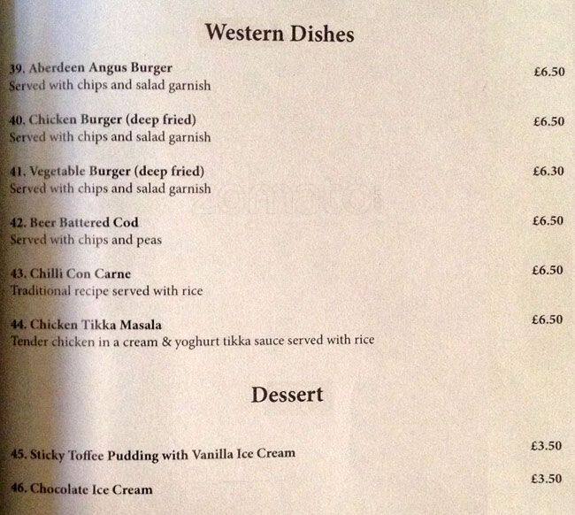 Menu at The Orchard Tavern pub & bar, London, 136 Askew Rd