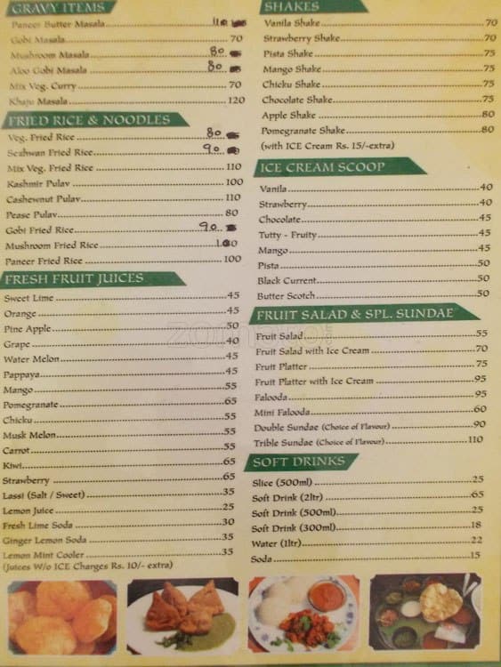 Menu at Mr Idli, Chennai