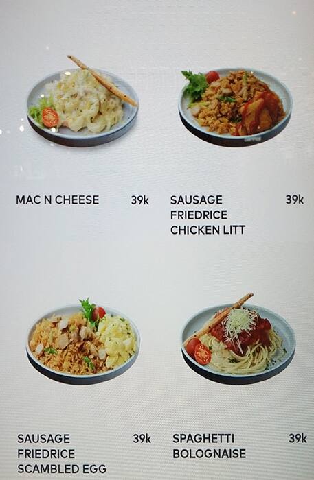 Menu at Tamani Kafe cafe, Jakarta, Mall Artha Gading Lt.1 Blok B1-7