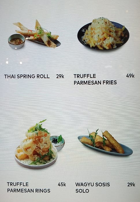 Menu at Tamani Kafe restaurant, Bekasi Regency