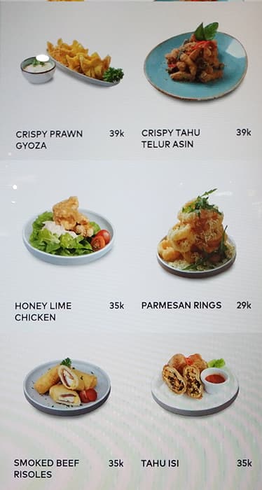 Menu at Tamani Kafe restaurant, Bekasi Regency