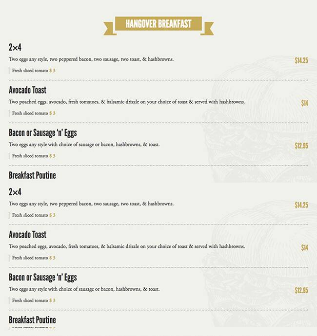 Menu at Toad 'n’ Turtle Pubhouse & Grill, Red Deer