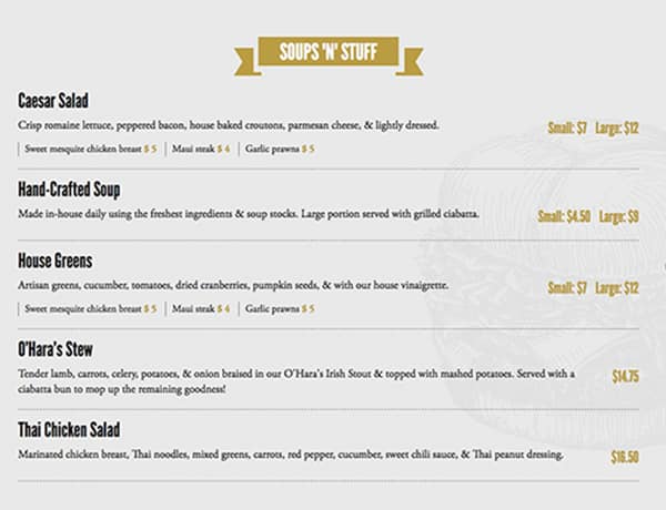 Menu at Toad 'n’ Turtle Pubhouse & Grill, Red Deer