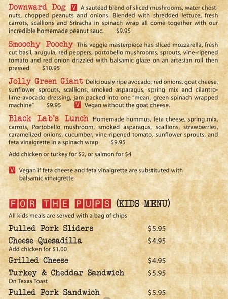 Menu at Yellow Dog Eats BBQ, Gotha, Hempel Ave