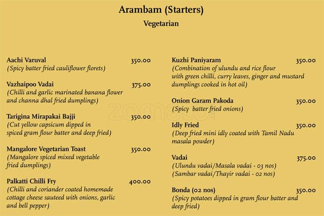 Chutneys - Cinnamon Grand Menu - Zomato Sri Lanka