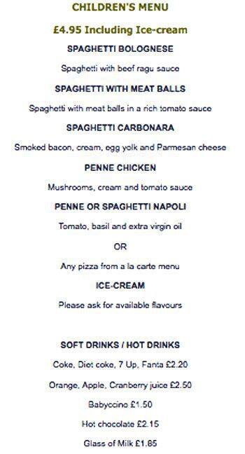 Menu at Cafe Medi restaurant, Orpington