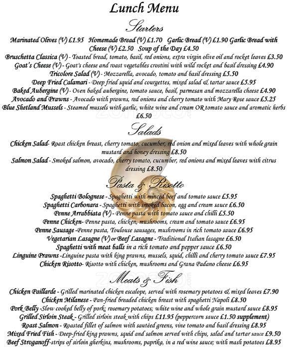 Menu at Cafe Medi restaurant, Orpington