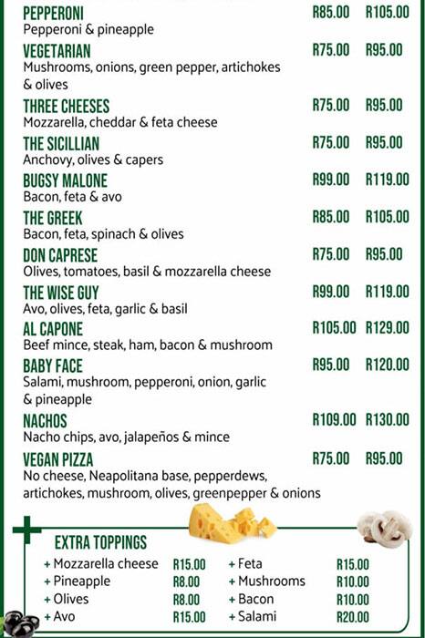 Speisekarte von Rock Cod Country Restaurant, Randburg