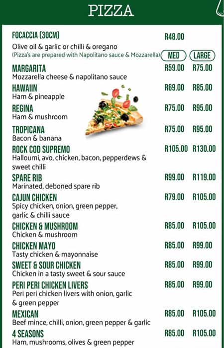 Speisekarte von Rock Cod Country Restaurant, Randburg