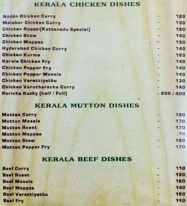 Kuttanad Restaurant, Adyar, Chennai - Zomato