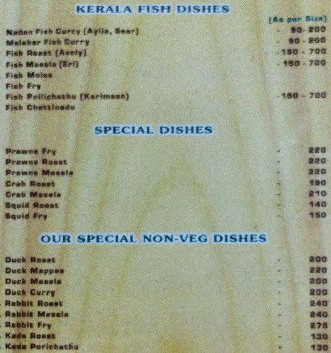 Kuttanad Restaurant, Adyar, Chennai - Zomato