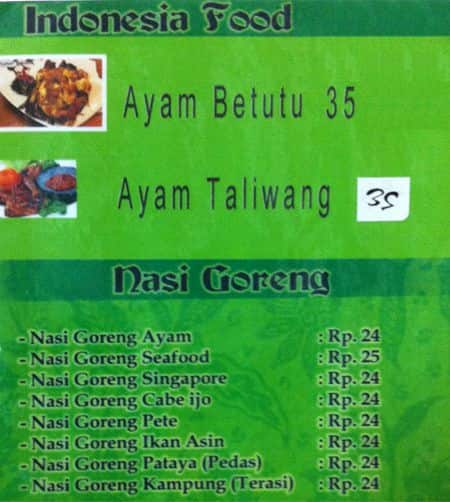 Menu at Home of Churros, Jakarta, Jl. Pluit Utara Raya No. 28