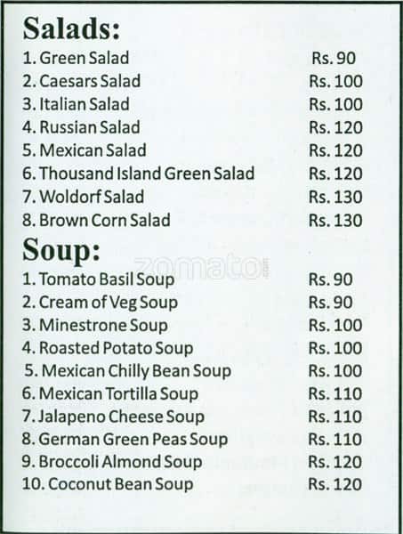 Menu at 3 Octaves, Ahmedabad