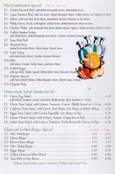 Menu at Civic Center Cafe, New York City