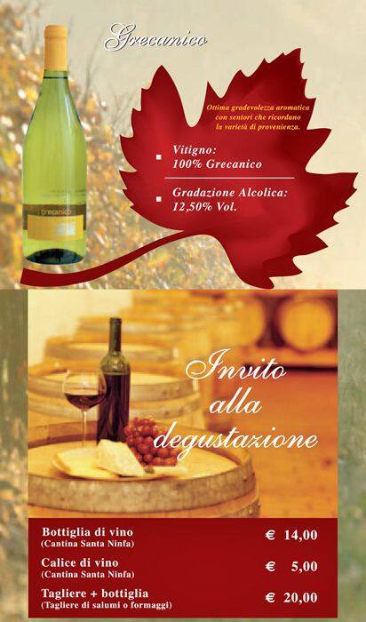 Menu at Dervock Irish Pub, Rome