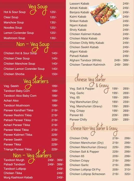 Menu of The Gully House, Airoli, Navi Mumbai