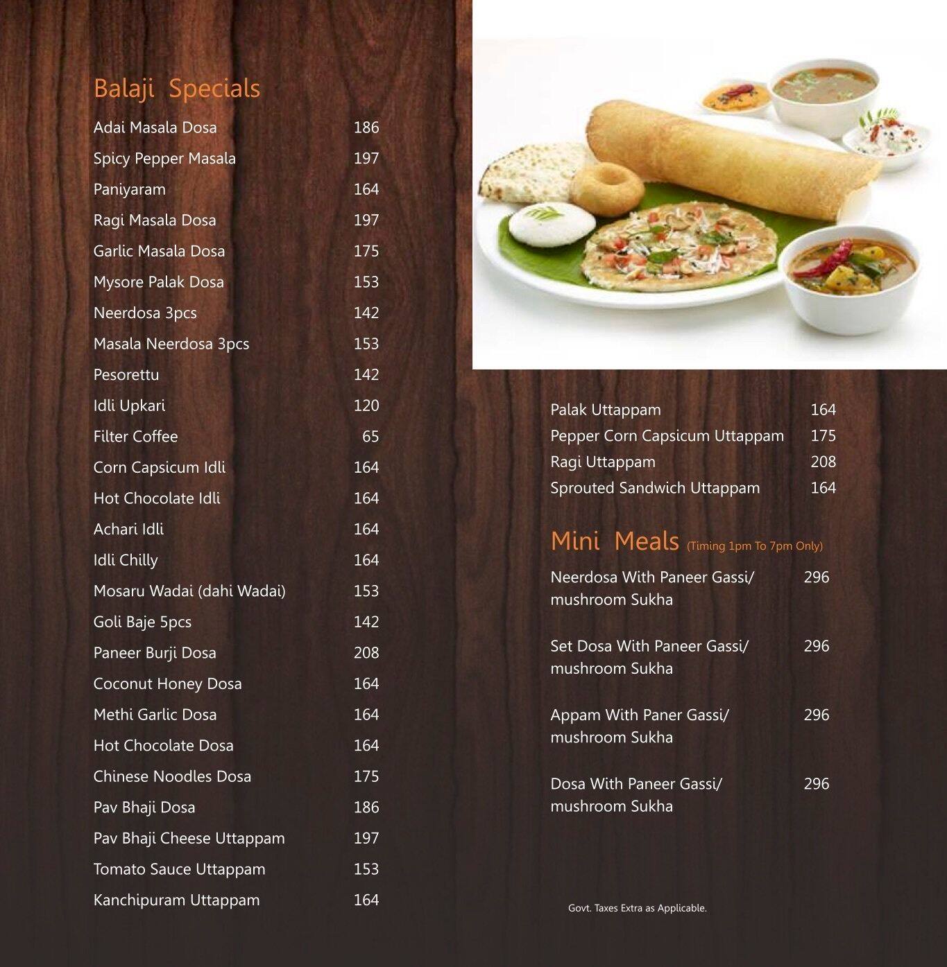 Balaji Pure Veg Menu Menu For Balaji Pure Veg Kandivali East Mumbai