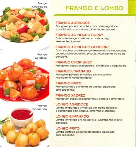 Menu em Lig Lig restaurante, São Paulo, Rua Antonio de Macedo Soares 1562