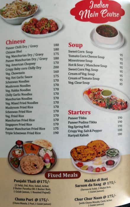 Honest Menu, Menu for Honest, Bopal, Ahmedabad - Zomato